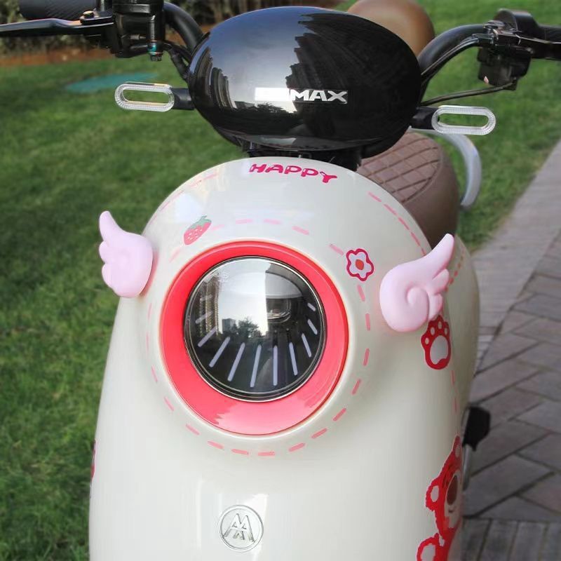 Motorcycle Angel Wings Decoration Sticker Helmet Angel Wings Girls ...