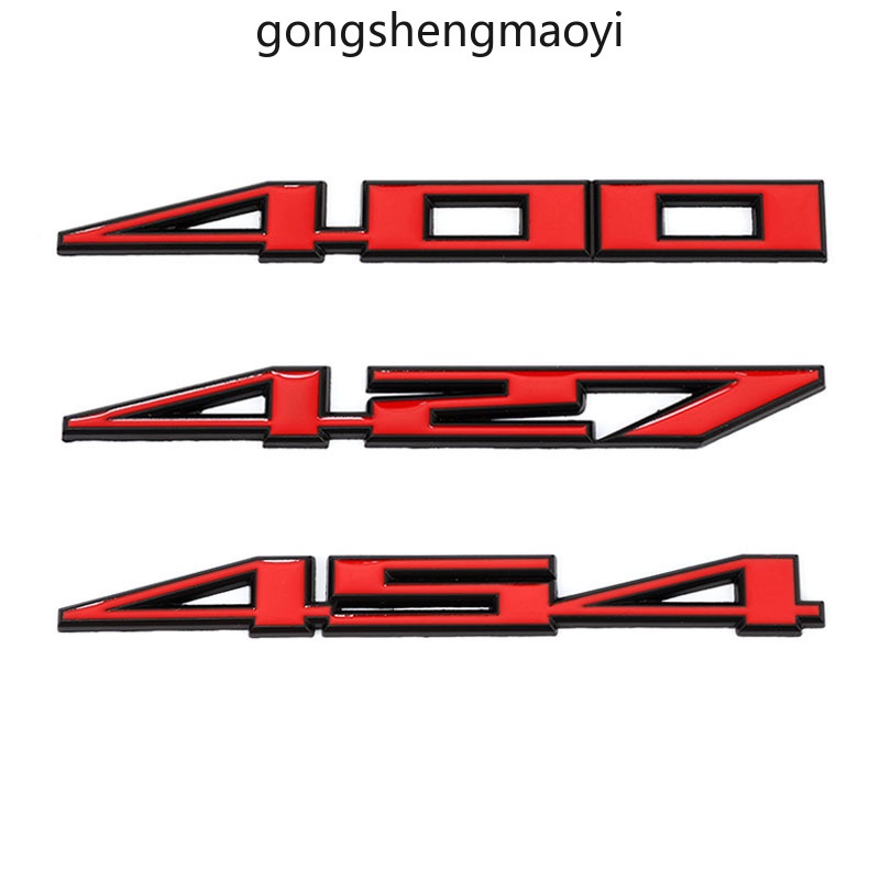 Car Sticker 400 427 457 Logo Decals for Chevrolet SUV ZR1 CORVETTE ...