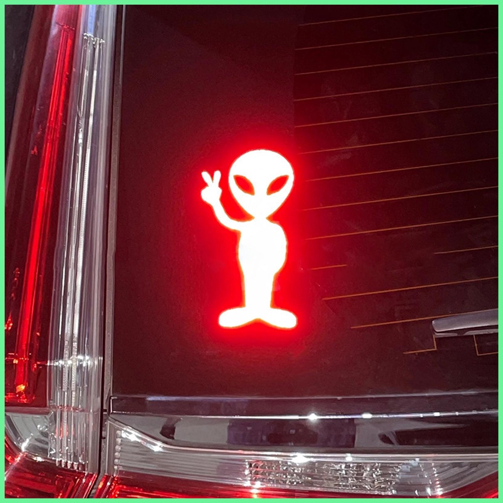 Highly Reflective Stickers Alien Decal for Keep Distance Reflective ...