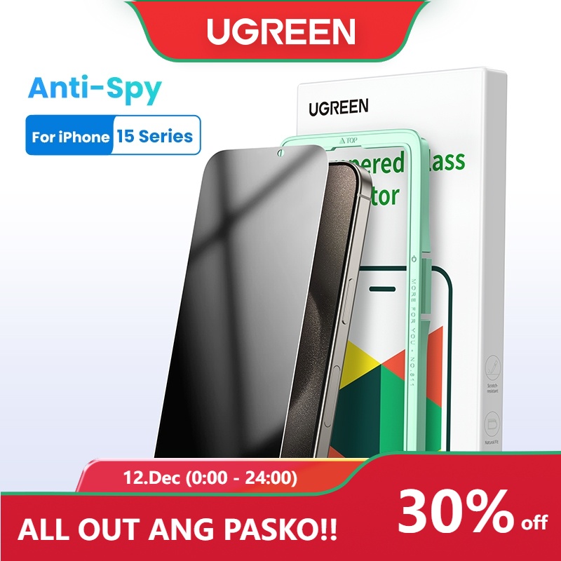 UGREEN 2PCS Privacy Screen Protector For iPhone 15 Pro Max Anti-Spy ...