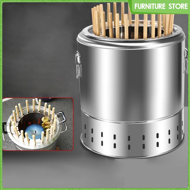 [Wishshopeelxj] Barbecue Grill Bucket, Grill Oven, Large Cooking Space ...
