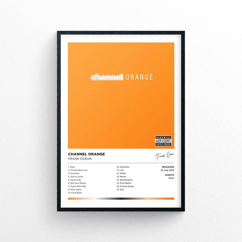 Frank Ocean - Channel ORANGE Unframed Poster Print | Polaroid Style ...