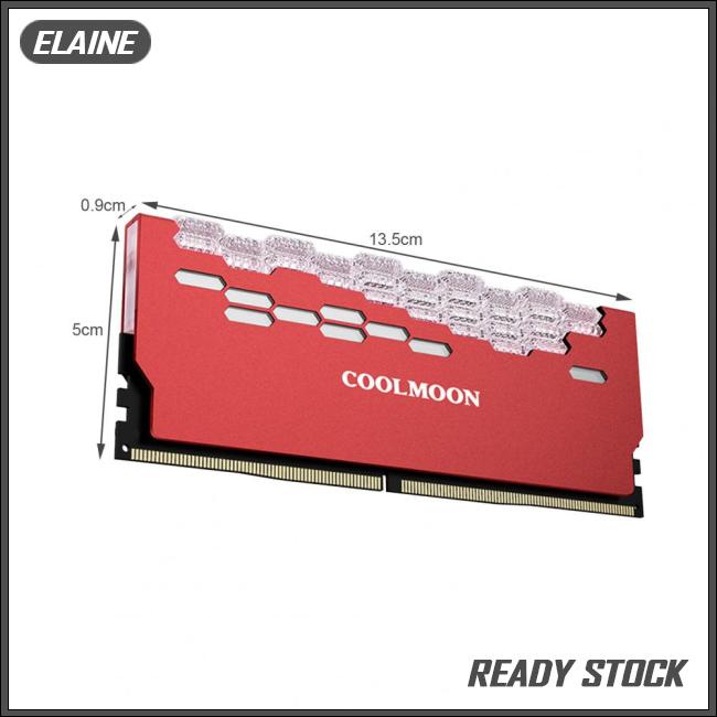 Elaine Coolmoon Ra-2 Ram Cooler High Efficiency 5v Argb Memory Module ...