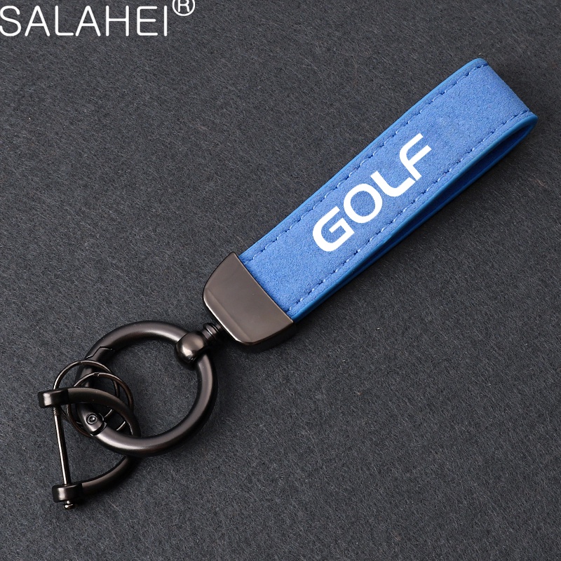 2023 Luxury Suede Leather Women Car Keychain For Golf MK2 MK4 MK6 MK7 4 ...