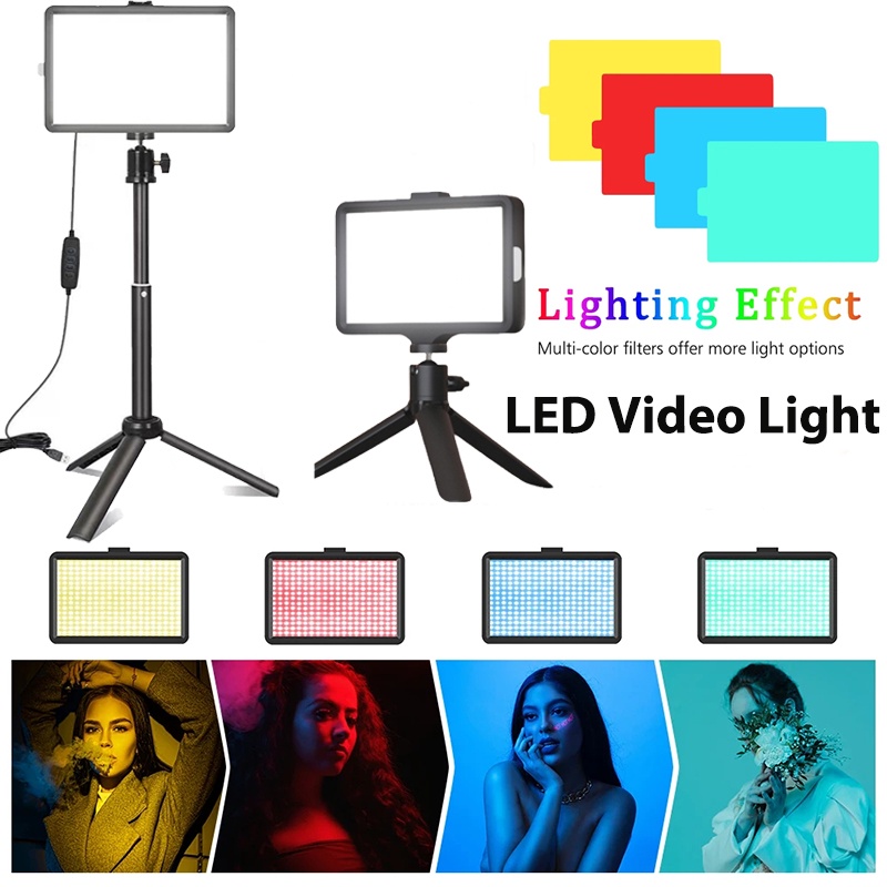 6" 8" LED Panel Light Selfie Dimmable Lighting Video Photography Photo Studio Live Stream Fill ...