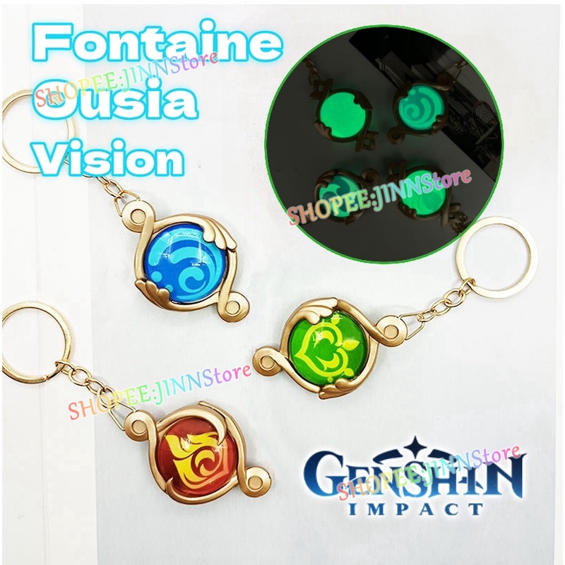 - JINN - GENSHIN Fontaine Ousia&Pneuma Luminous Vision Keychain GENSHIN ...