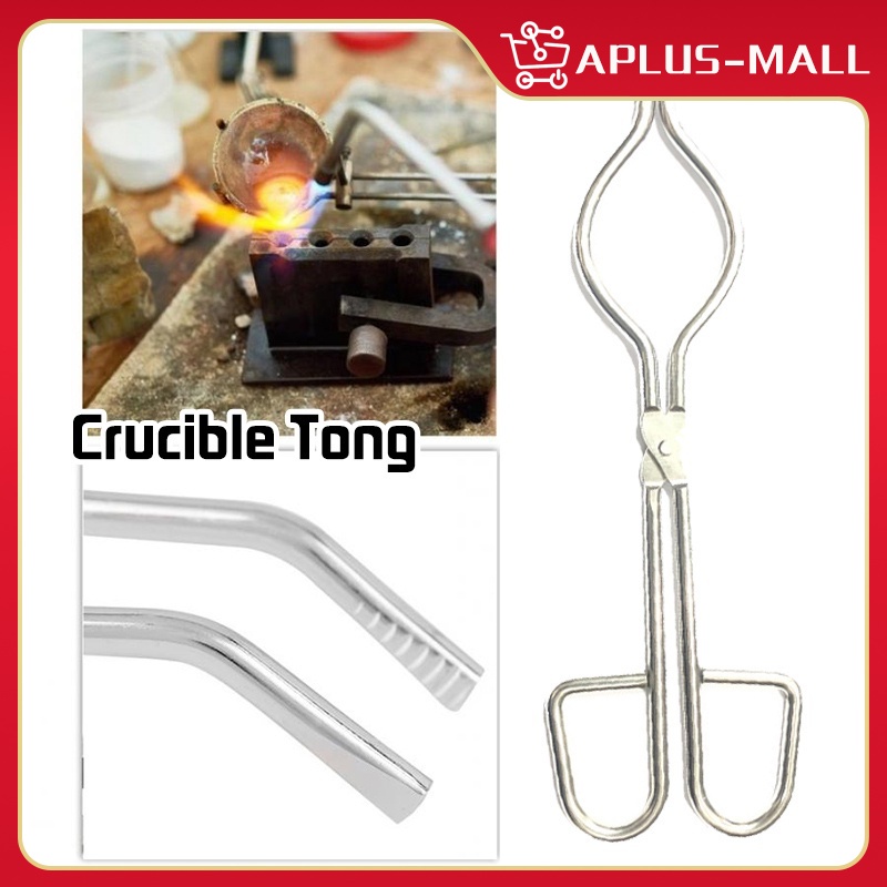 30CM Stainless Steel Crucible Tong Laboratory Crucible Clamps Graphite ...