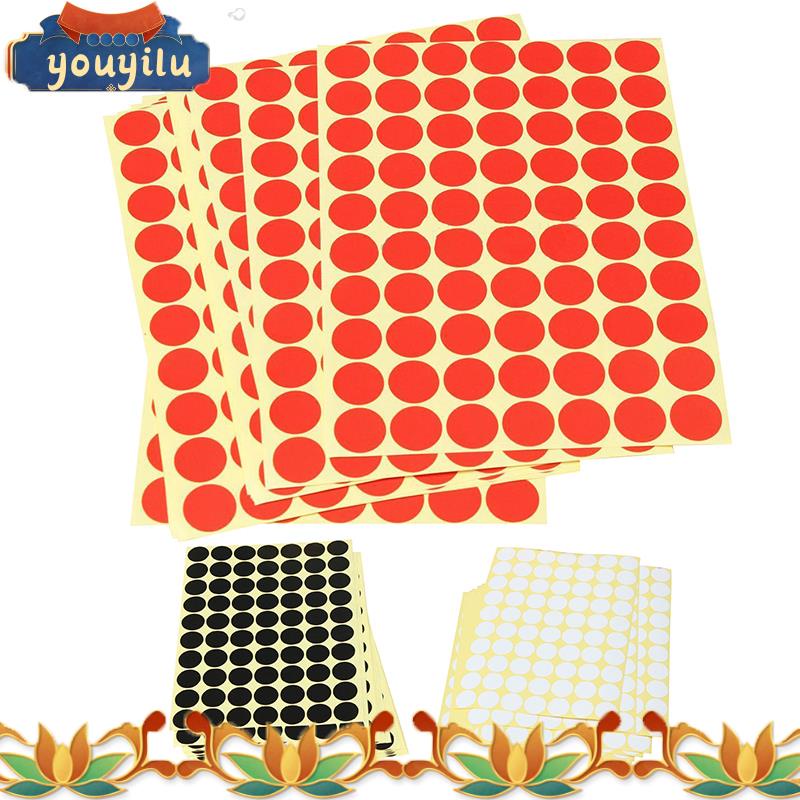 19mm Circles Round Code Stickers Self Adhesive Sticky Labels youyilu ...