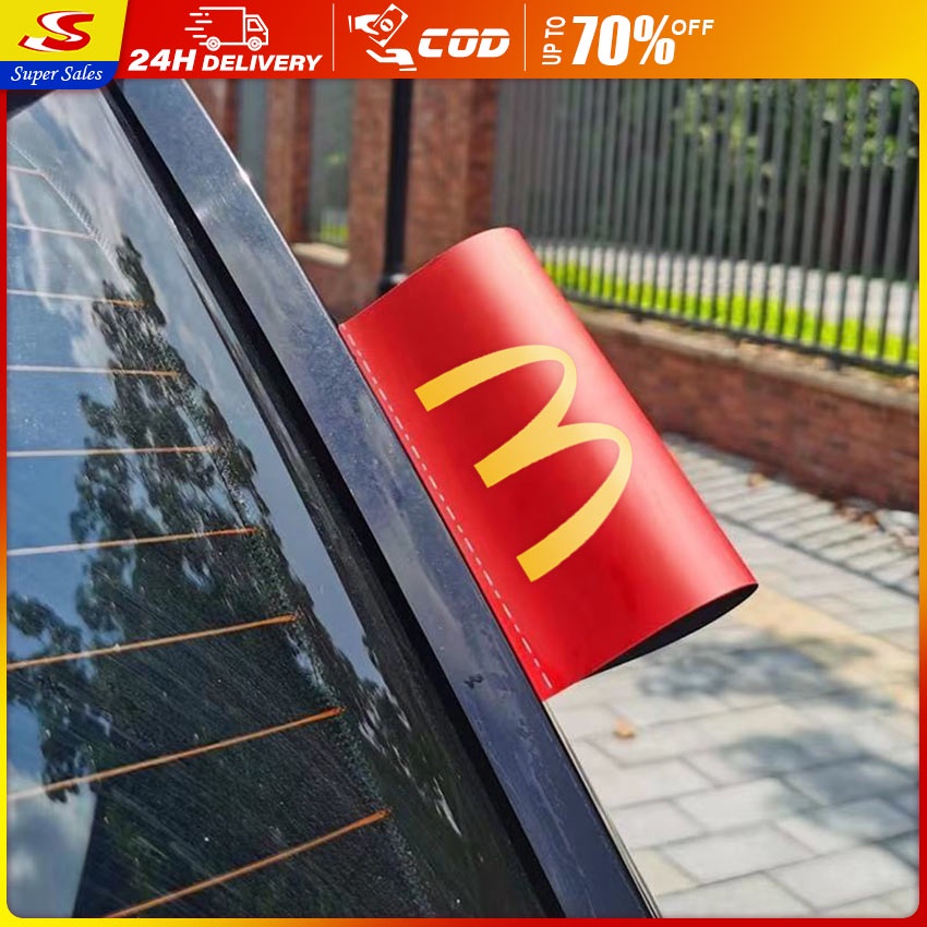 【SuperSales】McDonald KFC Car Label Sticker KFC Tag Decoration Stickers ...