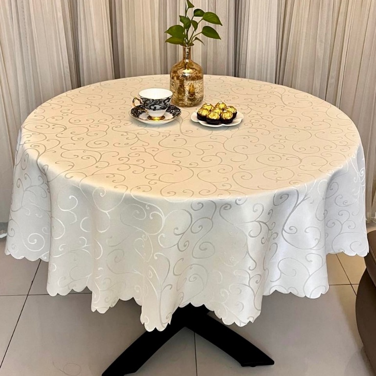 Round Table Cloth 4,6,8 seater Table Cover 8seater Wedding Round Table ...