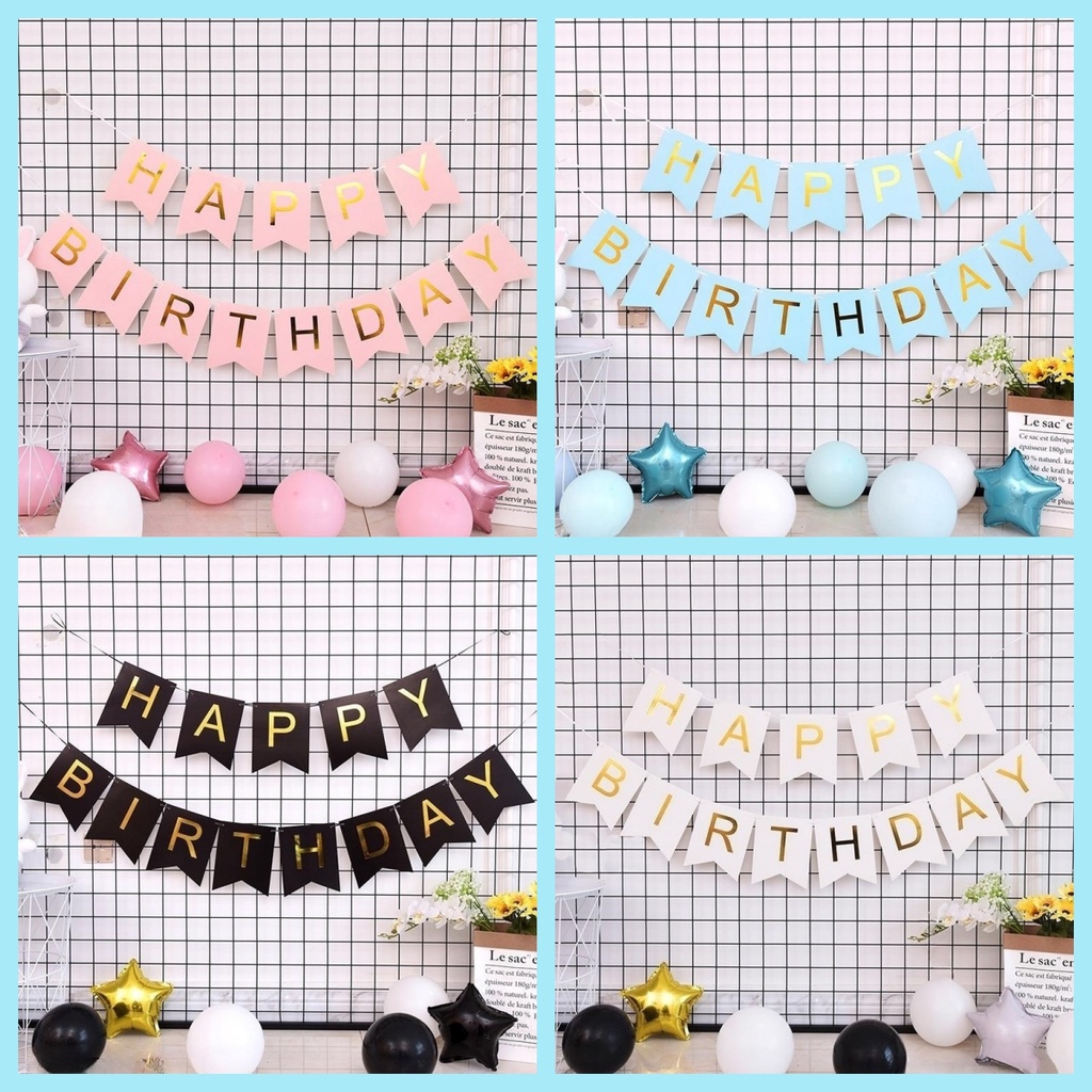 Paper Happy Birthday Banner for Memorable Party Birthday Decoration ...