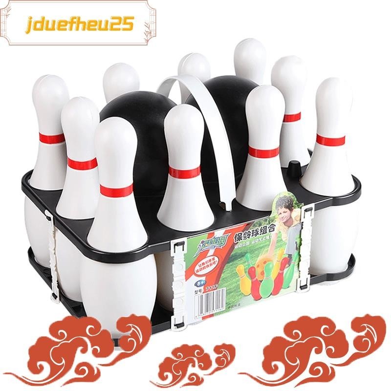 1 Set Bowling Set for Kids & Adults 2 Ball with 10 Pins for Family Kids ...