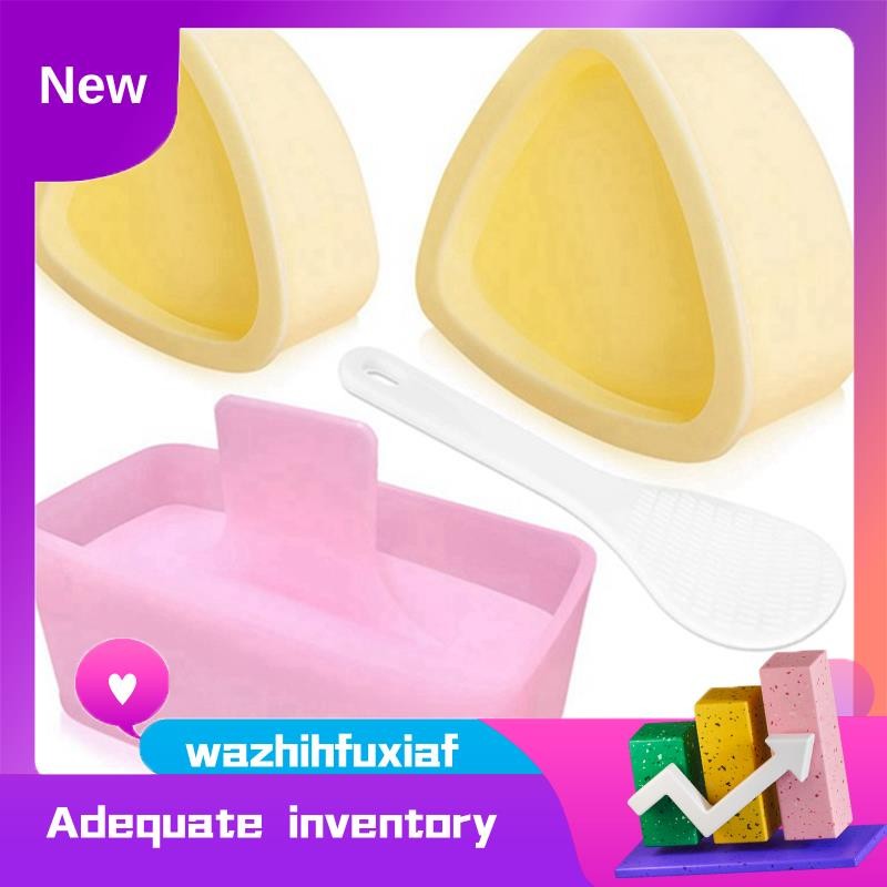 wazhihfuxiaf Onigiri Mold, 3 Pack Rice Mold Musubi Maker Kit, Maker ...