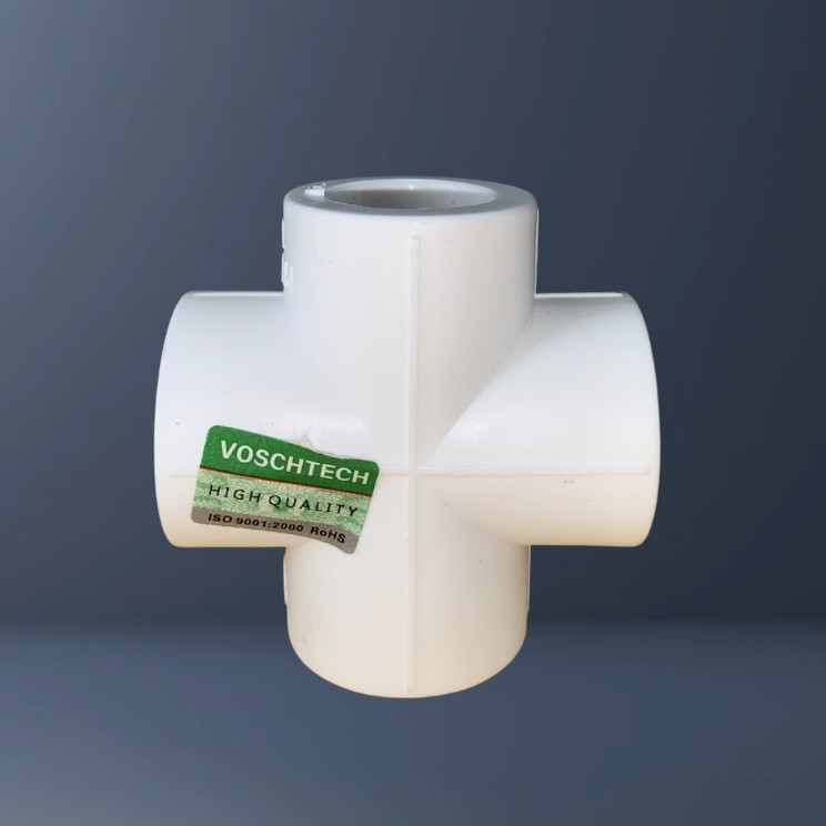 20MM 25MM 32MM PPR CROSS TEE WHITE FITTINGS | Shopee Philippines
