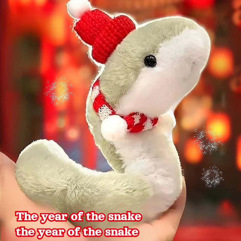 [Year Of The Snake Mascot] Cute Little Snake Plush Toy/Rag Doll Green ...
