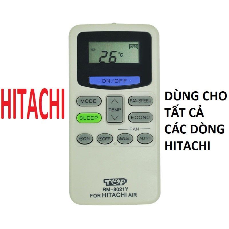 ♝Remote control air conditioner Hitachi rm-8021y (used for all Hitachi ...