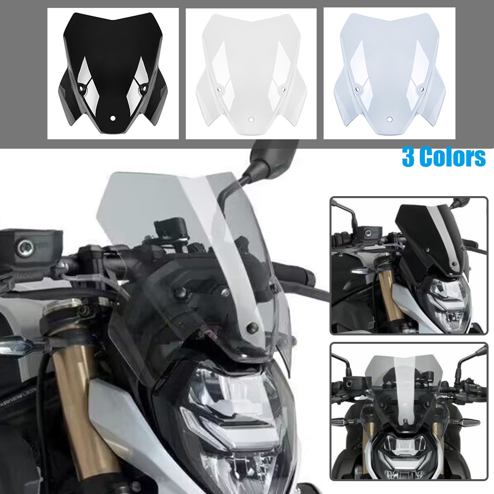 Motorcycle Front Windscreen Windshield Fly Screen Shield Wind Deflector ...