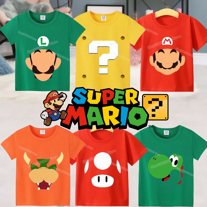 Spot goods 】 Super Mario Brothers T-shirt Fashion Children's Clothing ...