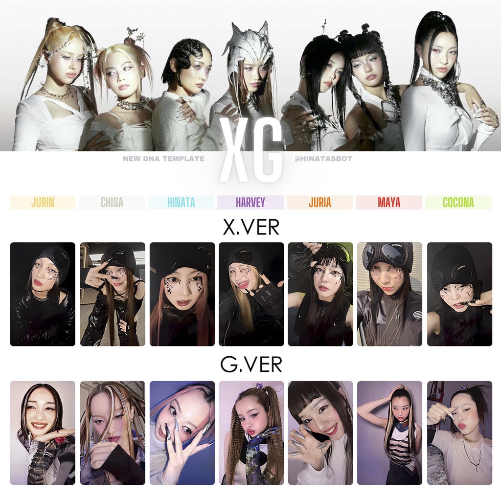 Kpop XG's first mini album NEW DNA website special card collector's card | Shopee Philippines