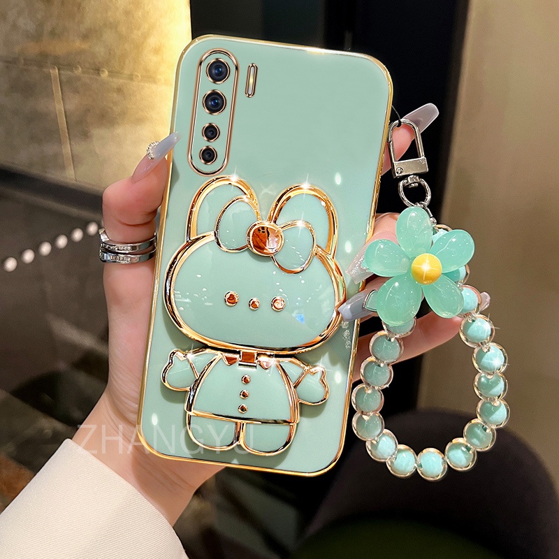 Casing OPPO REMO 3 OPPO A91 Phone Case TPU 3D Rabbit Stereo Stand Ultra ...