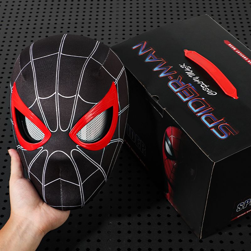 New Myers Spider-Man headgear eye movable electric blinking mask spider ...