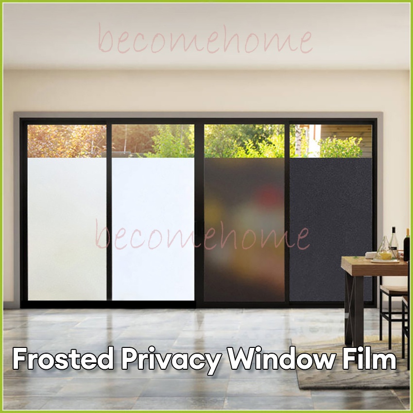 Frosted Window Film,Privacy White Frost Glass Waterproof Frosted Film ...