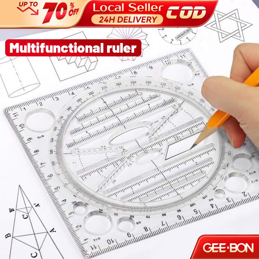 GEEBON Rotatable Drawing Template Quickly Draw Stereo Geometry Circle ...