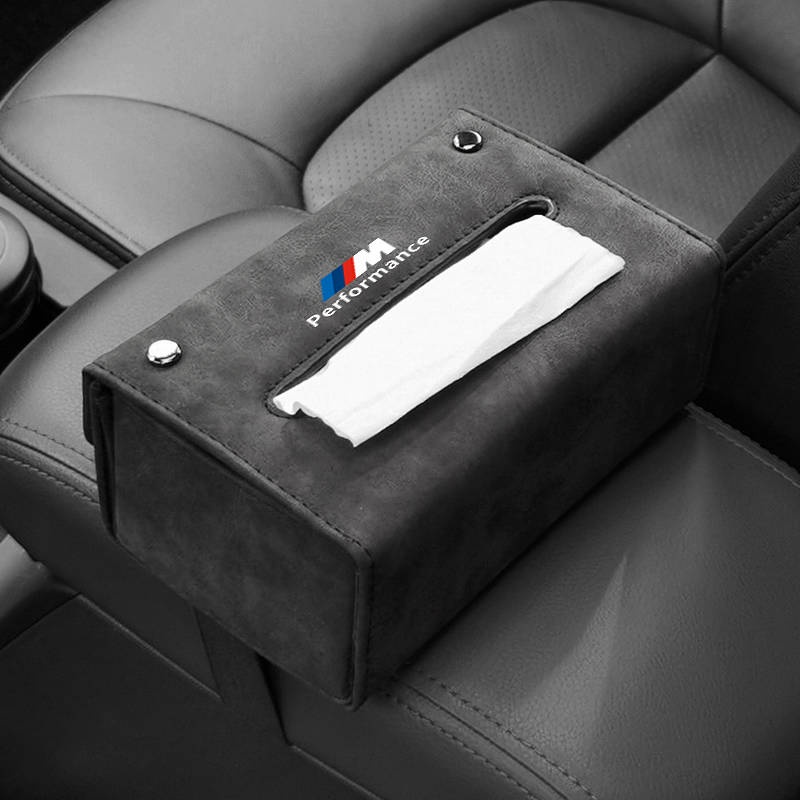 Suede BMW Special Folding Car Tissue Box Tissue Bag Supplies Modified 3 ...