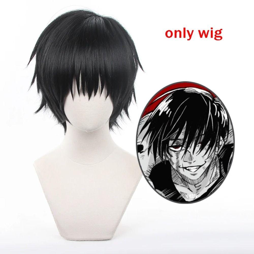 USNOW Toji Fushiguro Cosplay Costume, Anime Jujutsu Kaisen Short Wig ...