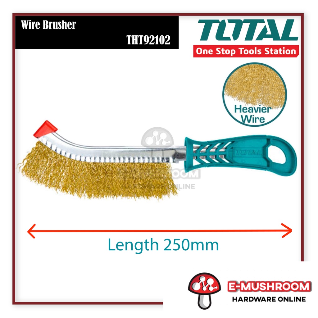 Total THT92102 Wire Brusher 250mm | Shopee Philippines