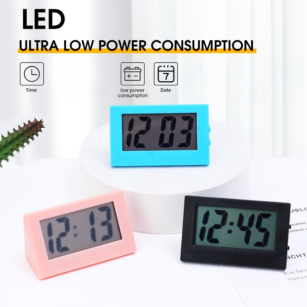 Portable Mini Electronic Digital Clock Premium Battery Operated Clock ...