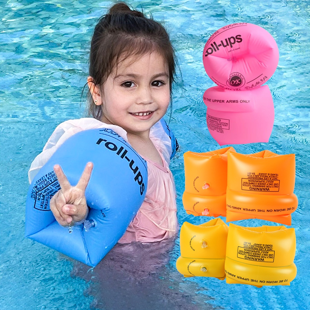 Rokibaby 2pcs Arm Floaters for Kids Swimming Arm Float Rings For Adults ...