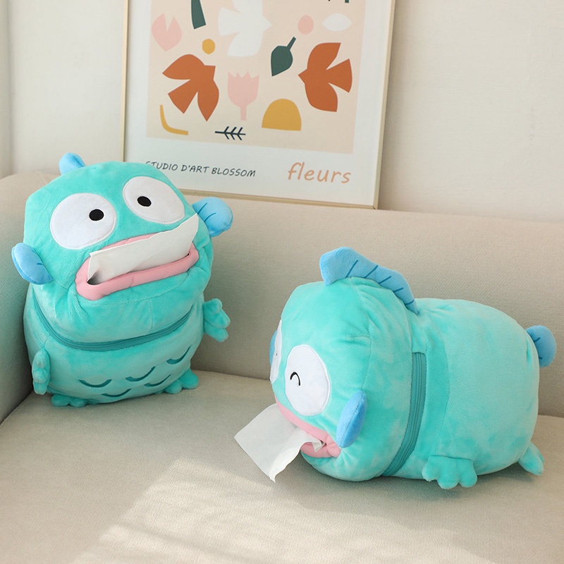 28cm Stuffed Toy Sanrio Hangyodon Tissue Box Cover Case Doll Girl ...