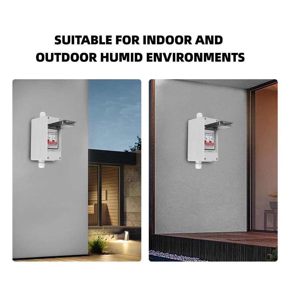IP65 Waterproof Electric Distribution Box AC DC Solar Circuit Breaker ...