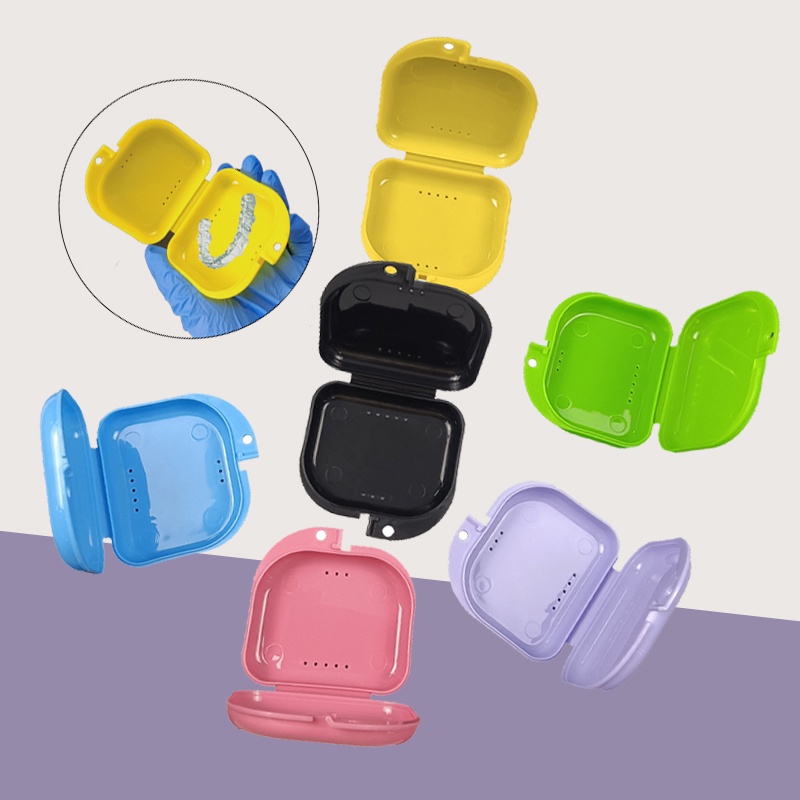 Denture Box Teeth Container Tray Oral Hygiene Supplies Dental Denture ...