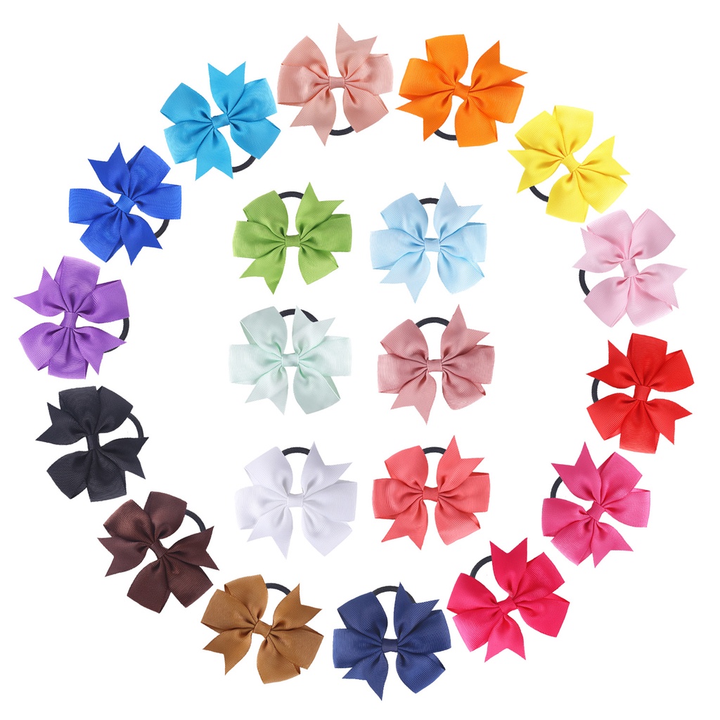 Ribbed Ribbon Bow Hair Loop, Girl Headband Hair Accessory, Six Ear Hair ...