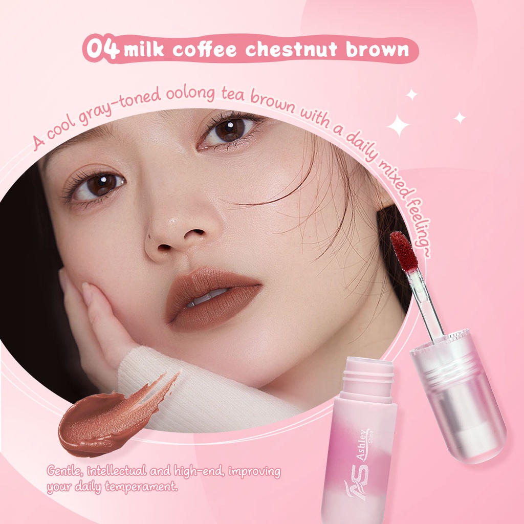 Ashley Shine Lipstick Moisturizing Shine Shimmer Lipstick Non-stick Cup ...