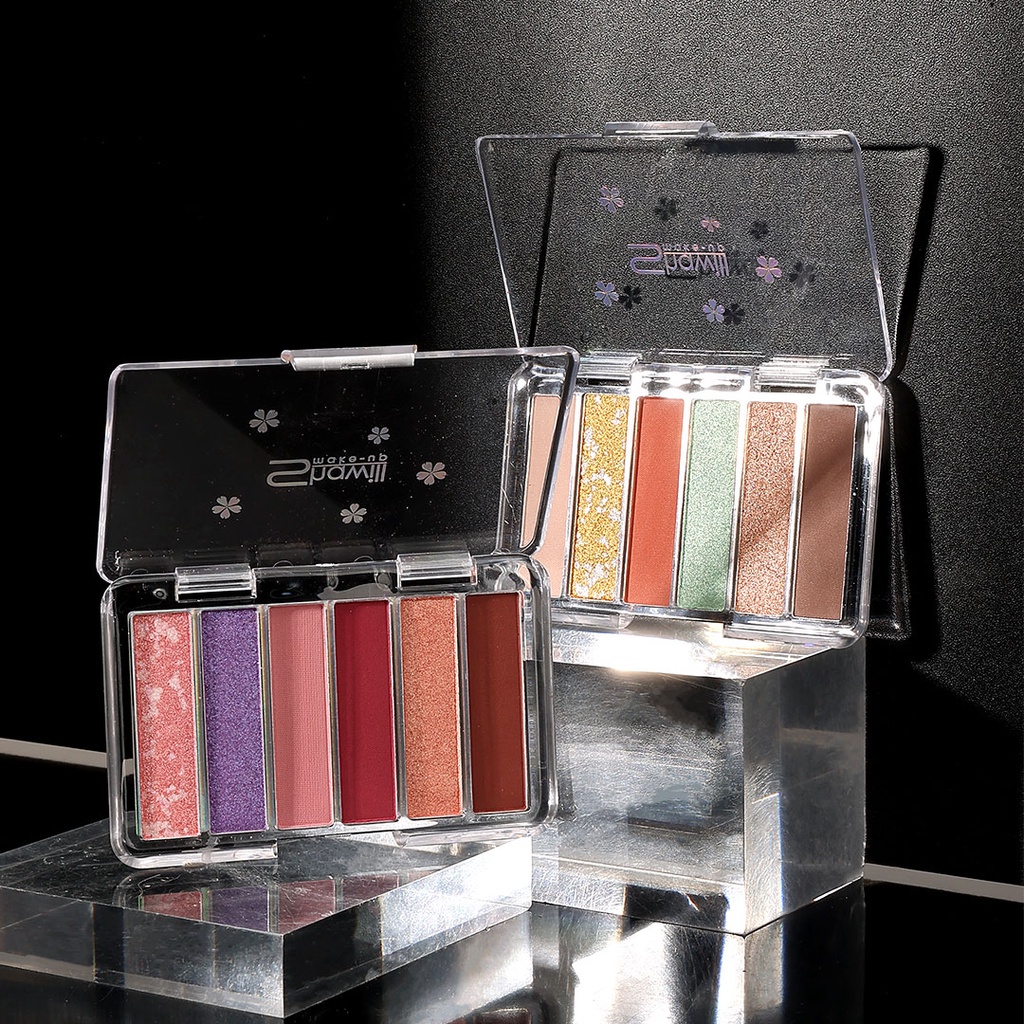 Shawill Eyeshadow Palette 6 Colors High Pigment Long Lasting Matte ...