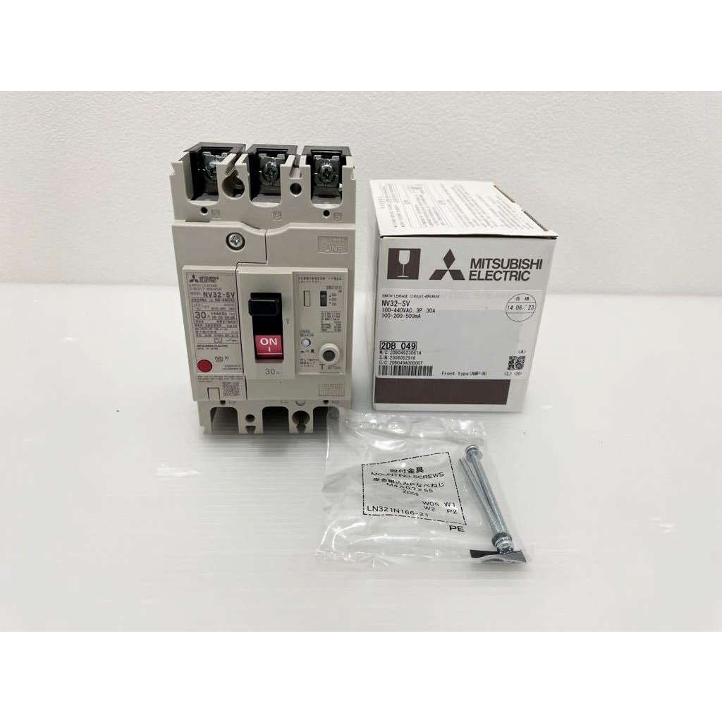 Mitsubishi Leakage Circuit Breaker NV32-SV 3P Optional Current Brand ...