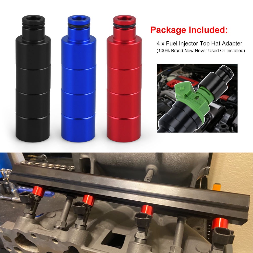 Fuel Injector Top Hat Adapters for Honda Civic and Acura RDX B16 B18 ...