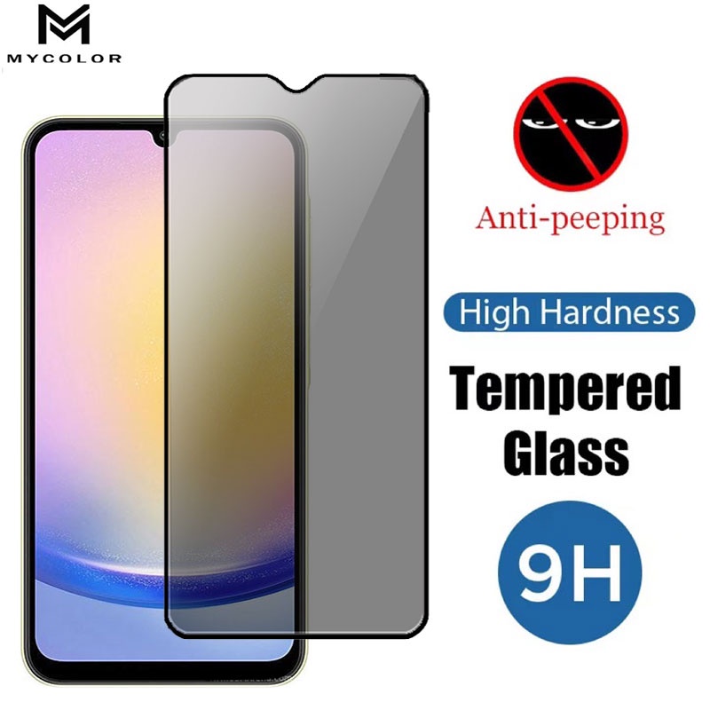 Full Cover Privacy Tempered Glass Screen Protector For Samsung ss Galaxy A55 A54 A35 A34 A25 A24 ...