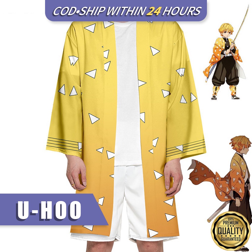 Demon Slayer: Kimetsu No Yaiba Anime Cosplay Costume Japanese Kimono ...