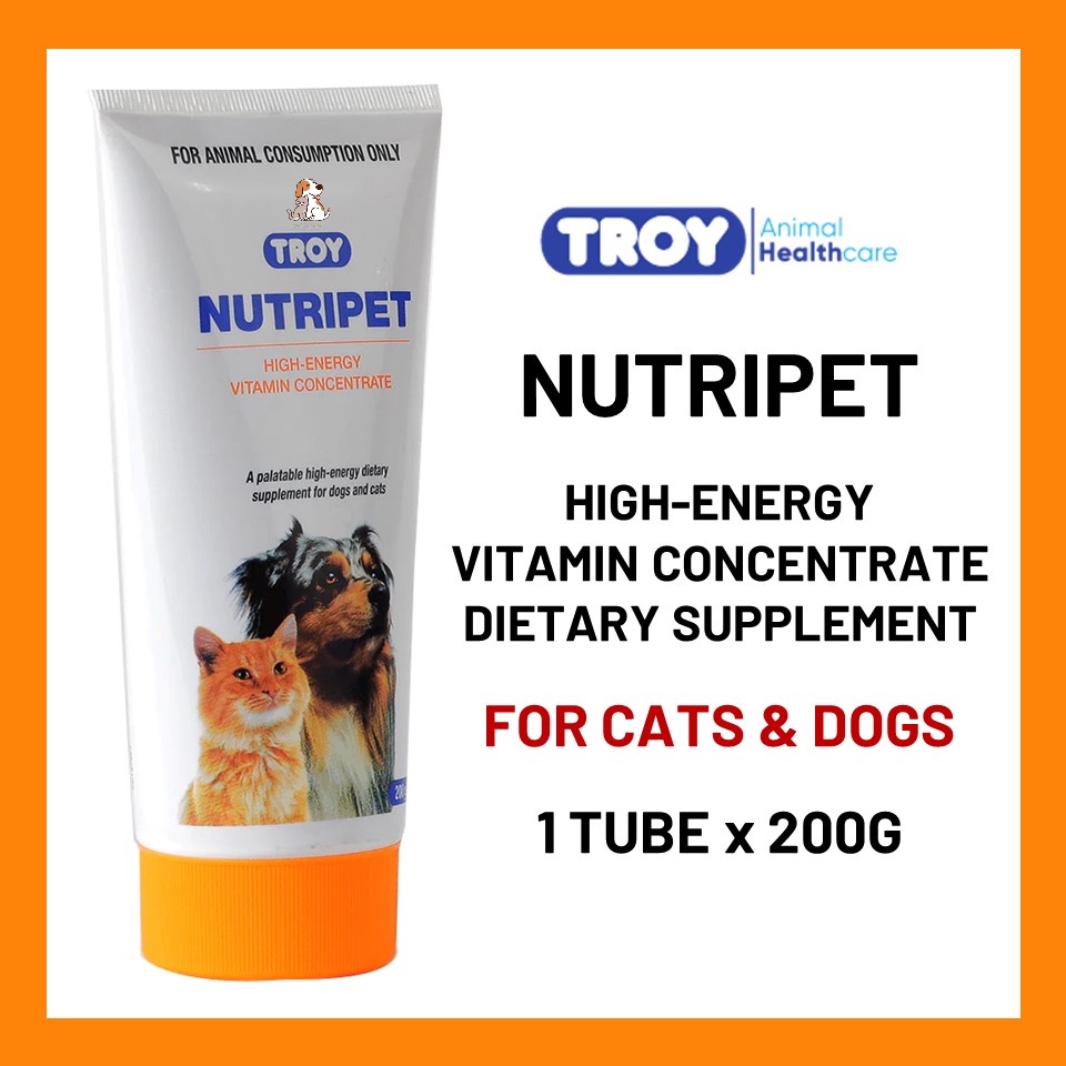 TROY Nutripet High-Energy Vitamin Concentrate Paste/ Supplement for Dogs and Cats 200G (EXP: 02/ ...
