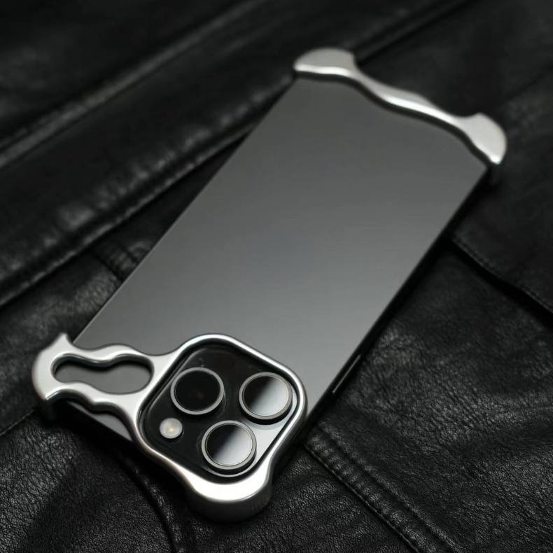 Unique and Irregular Frosted Metal Corner Pad Phone Cover Suitable for ...