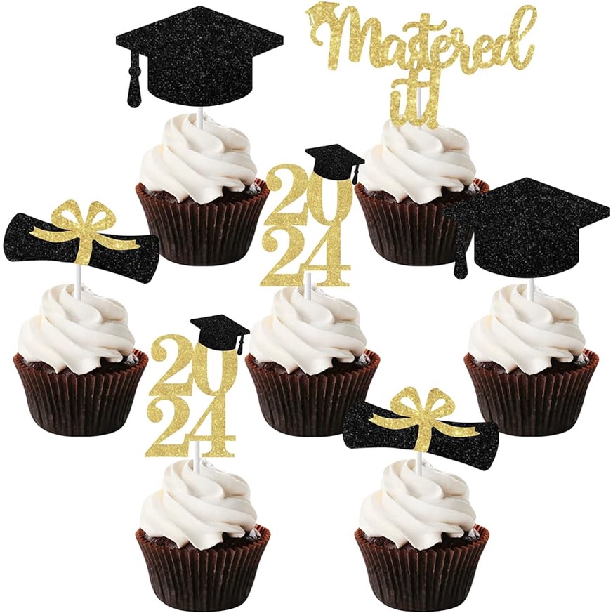 CHEEREVEAL Masters Graduation Decorations 2024, 36 Pcs Mastered It ...
