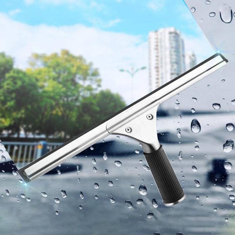Window Glass Cleaner Wiper Water Scraper Stainless Steel Squeegee for ...