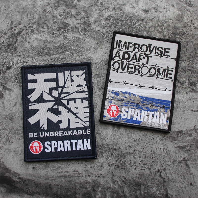 New Design Spartan Warriors Velcro Patch Invincible Morale Badge ...