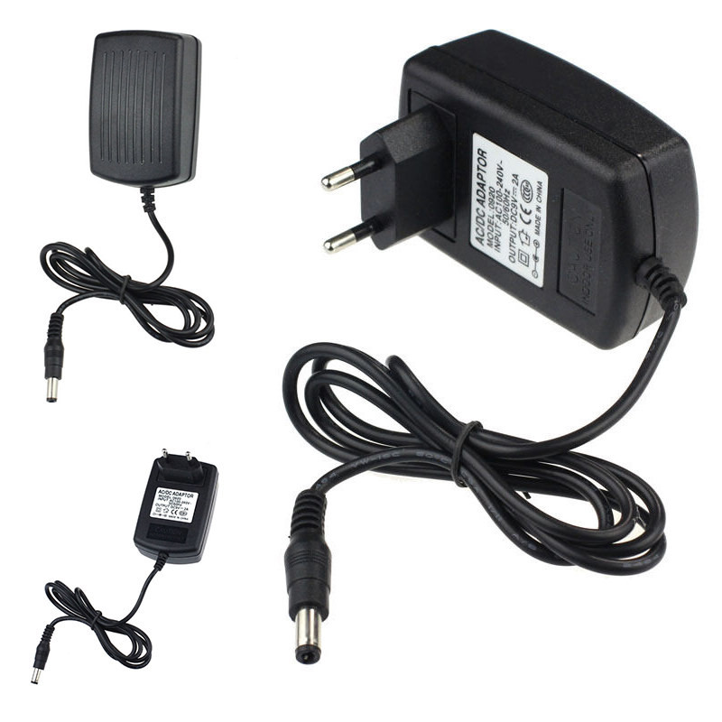 EU Plug Adapter AC 100-240V To DC 9V 2A Power Supply Adaptor Connector ...