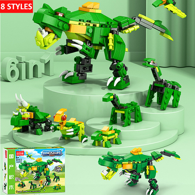6IN1 SWAT Engineering Vehicle Model Block Toys Building Blocks Military ...