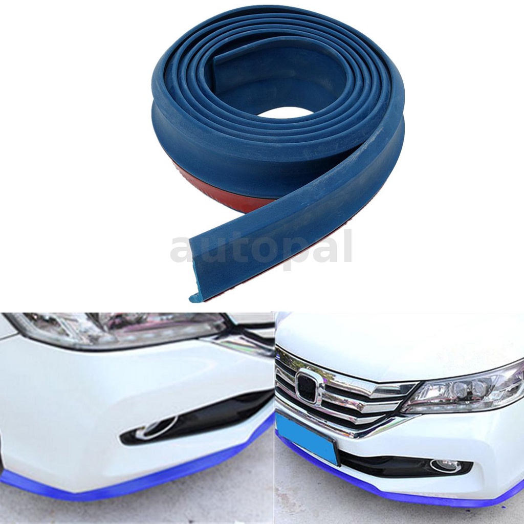 6.5X250cm Universal Car Front Lip Bumper Splitter Chin Spoiler Skirt ...